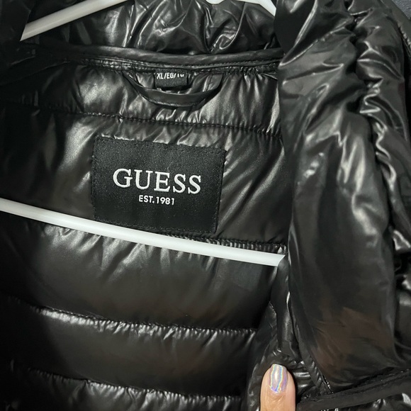 Jackets & Coats | Guess Shiny Fashionable Puffer Brand New Wore Once ...